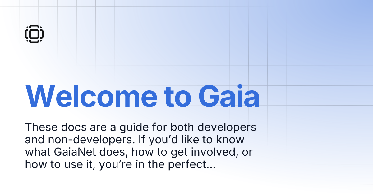 Welcome to Gaia | Gaia Developer Handbook