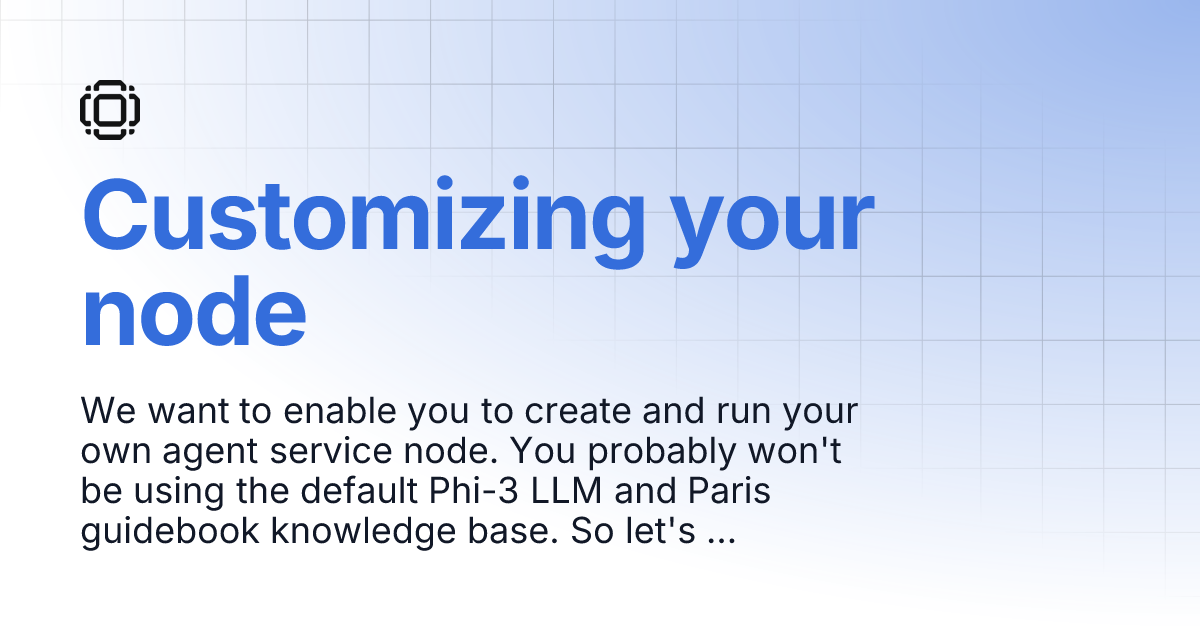Customizing your node | Gaia Developer Handbook